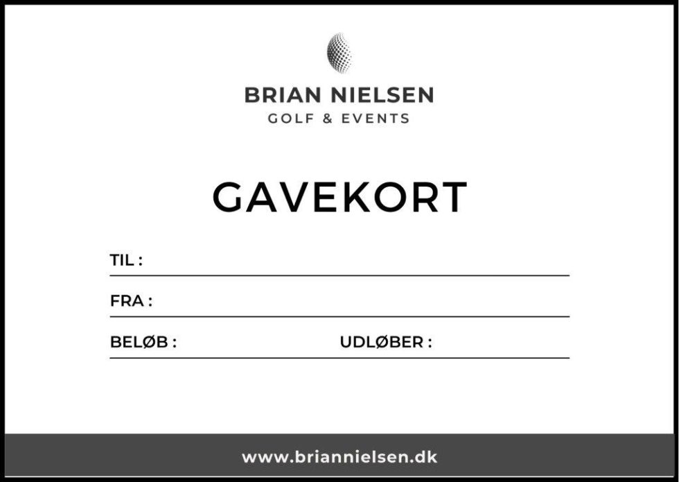 GAVEKORT | Brian Nielsen Golf & Events